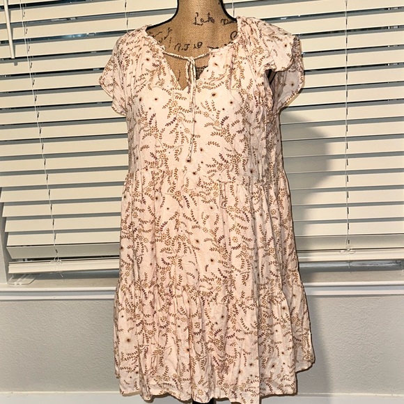 LOFT | Dresses | Loft Floral Midi Dress With Ruffled Sleeves | Poshmark